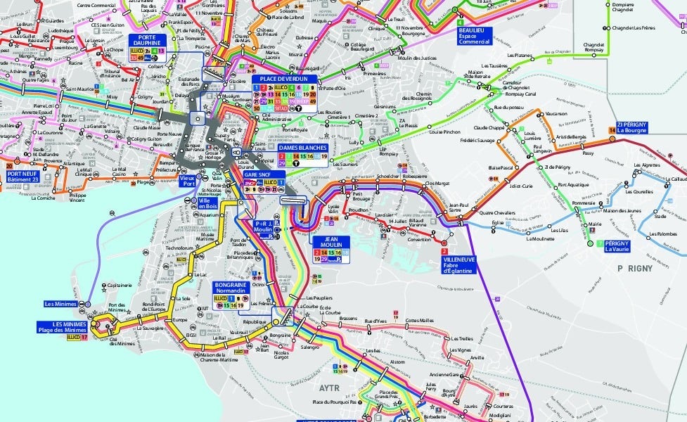 La Rochelle France Map